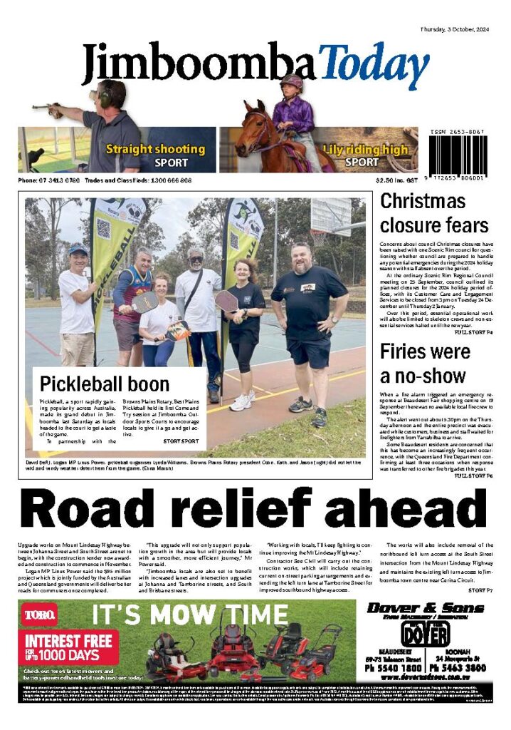 Jimboomba Today - 3rd October 2024 | Jimboomba Today